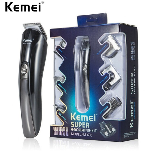 Kemei KM 600 11 in 1 Grooming Kit | Rechargeable Hair Clipper And ...